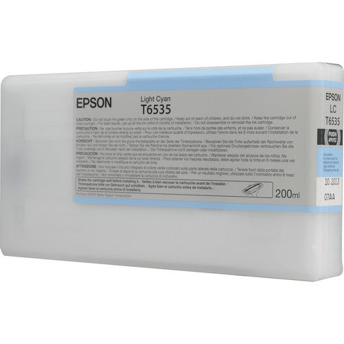 Epson T6535 Light Cyan 200ml T653500 Ink Cartridge | Ink Safari